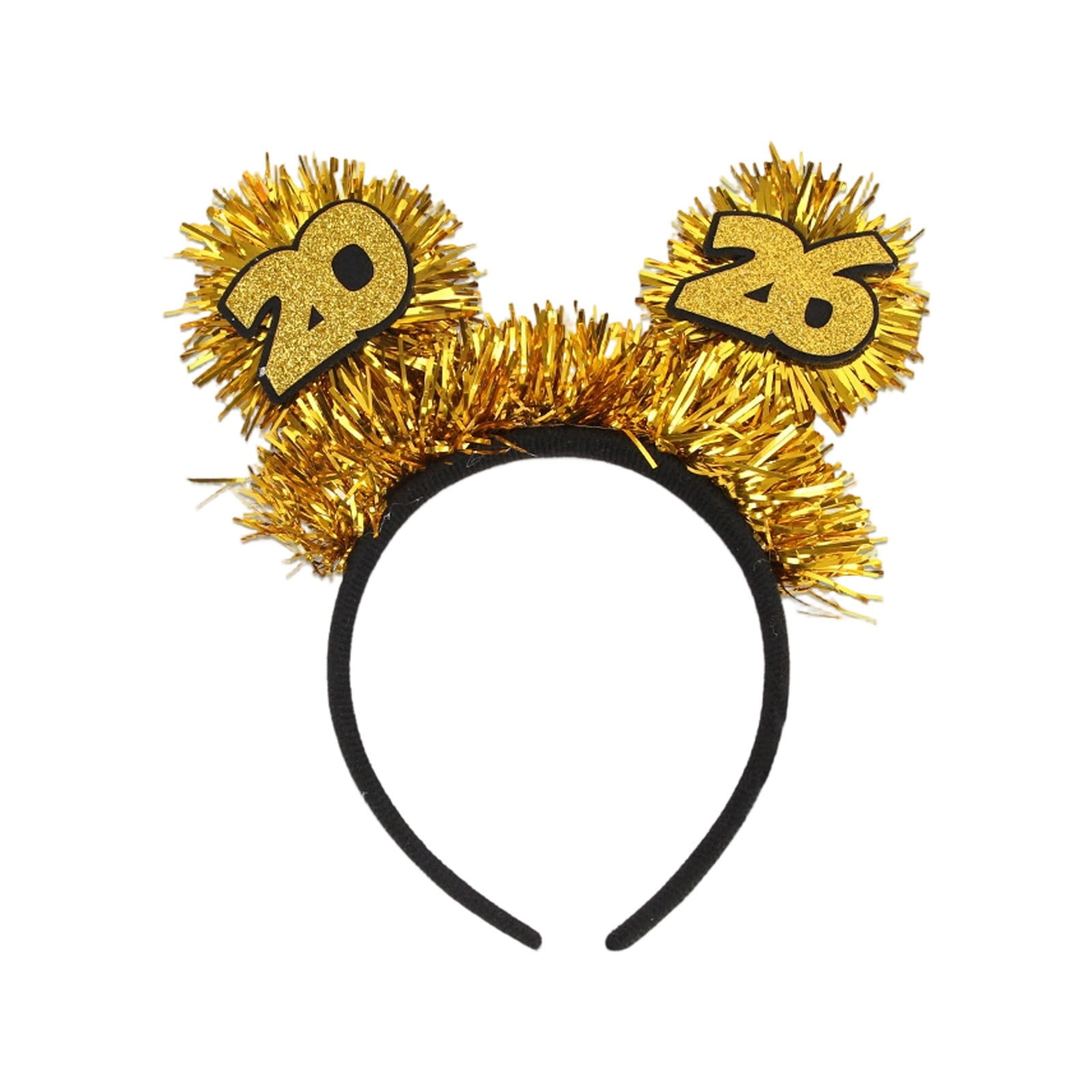 2026 Headband,2026 Happy New Year Headbands Gold Crown Glitter Hair ...