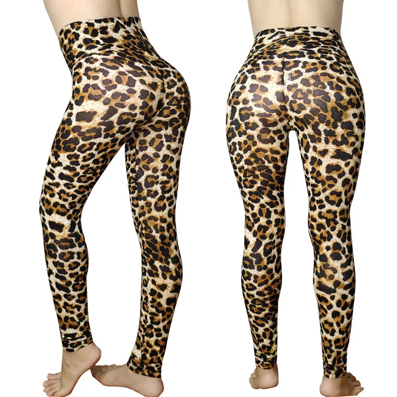 2026 High Waist plus Size Leopard Print Punk Style Leggings Slimming ...