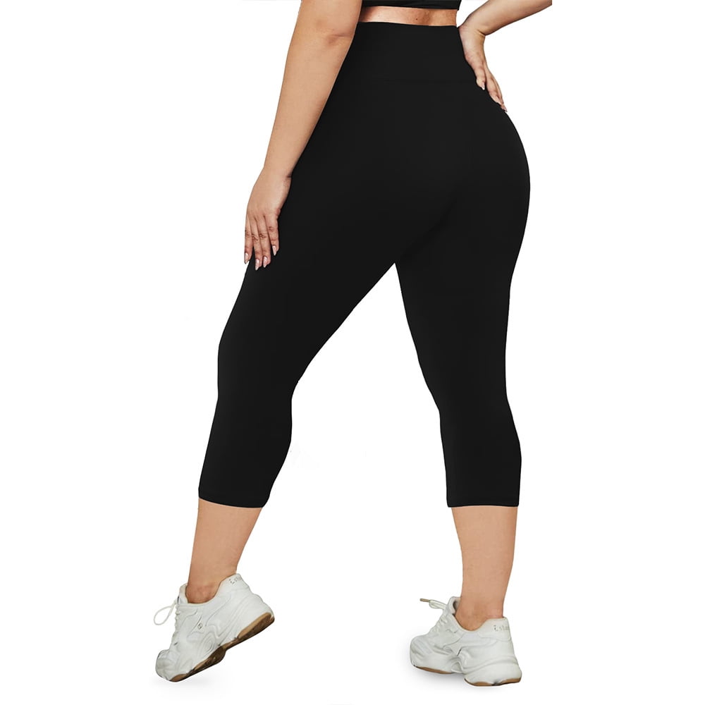 2026 High-Waisted Plus-Size Fleece-Lined Leggings Summer Yoga Pants Hip ...