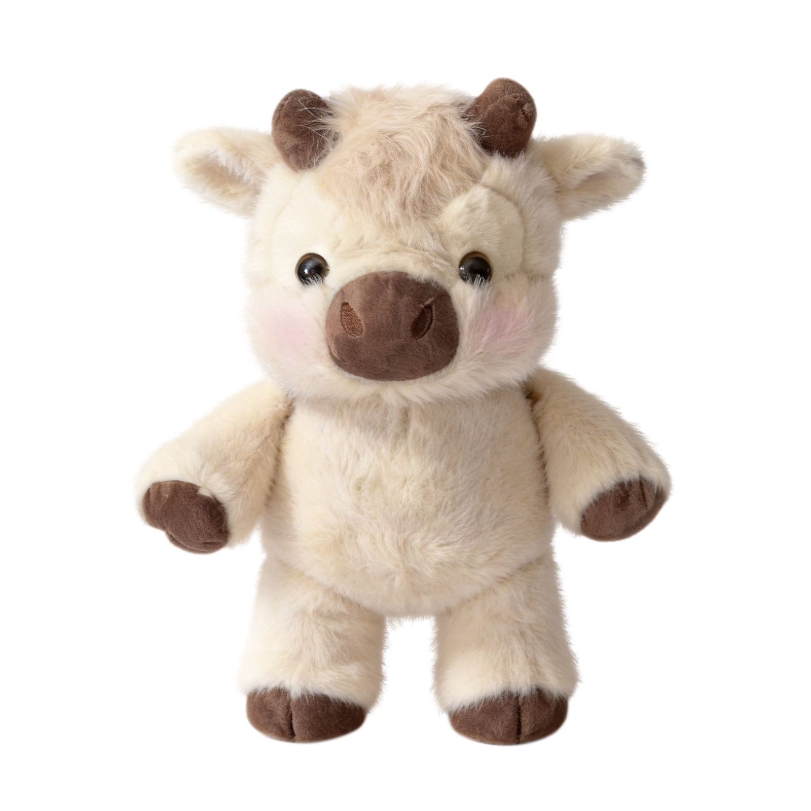 2026 Highland Cow Soft Plush Toy – Adorable Furry Running Cow Stuffed ...