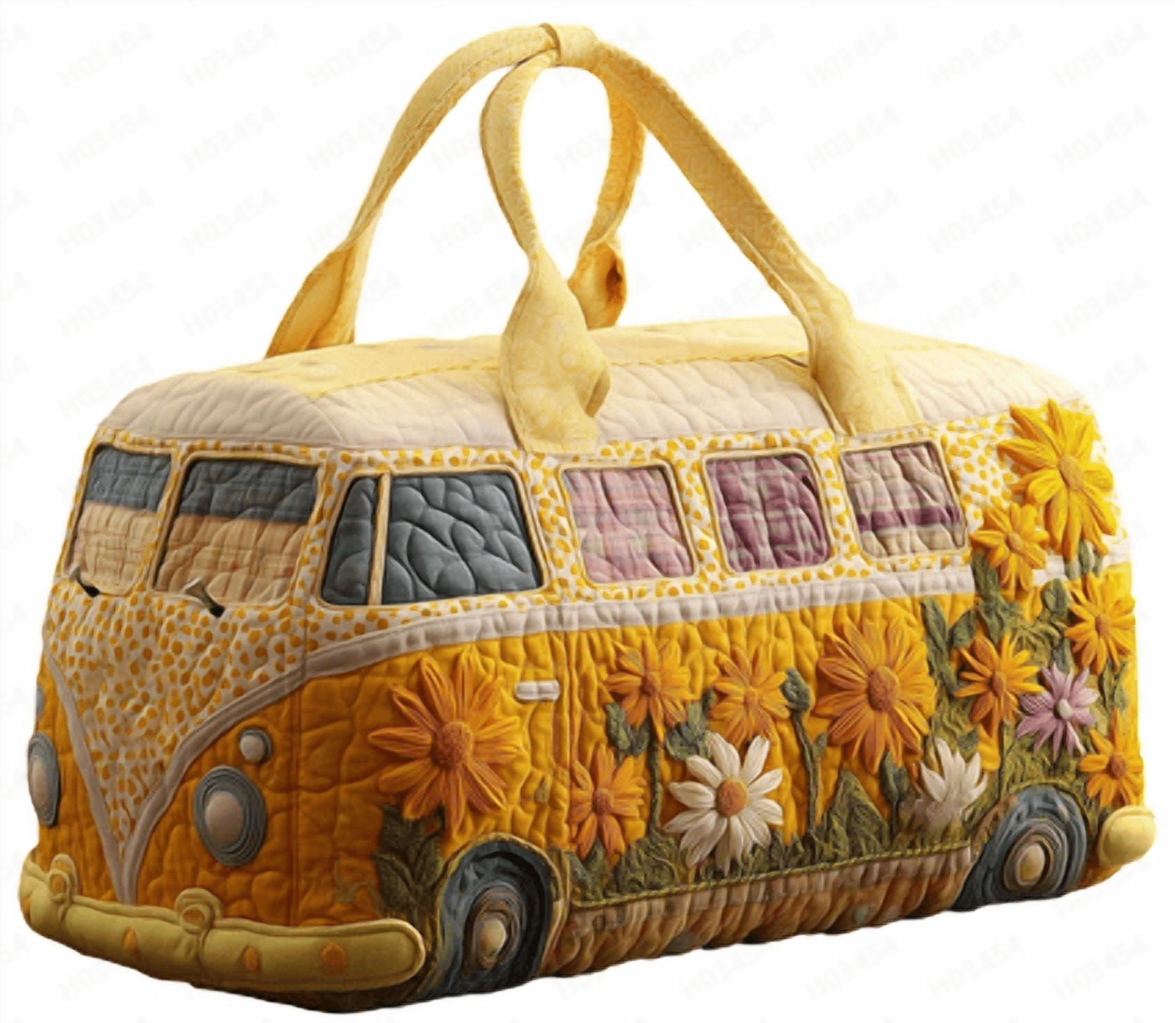2026 Hippie Journey Quilted Duffel Bag Hippie Van Travel Duffel Bag ...