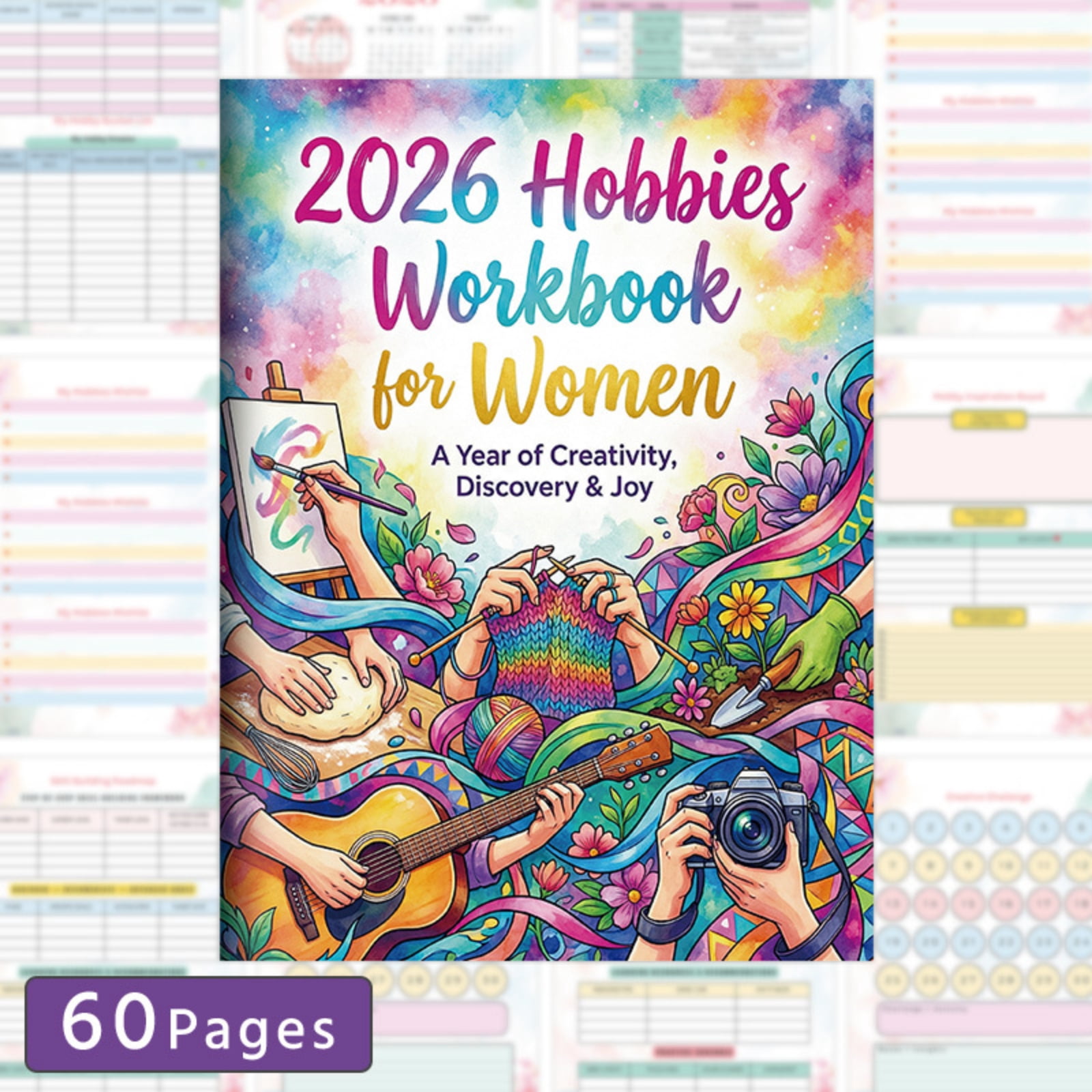 2026 Hobbies Workbook for Women, Creative Yearly Hobby Planner Notebook ...