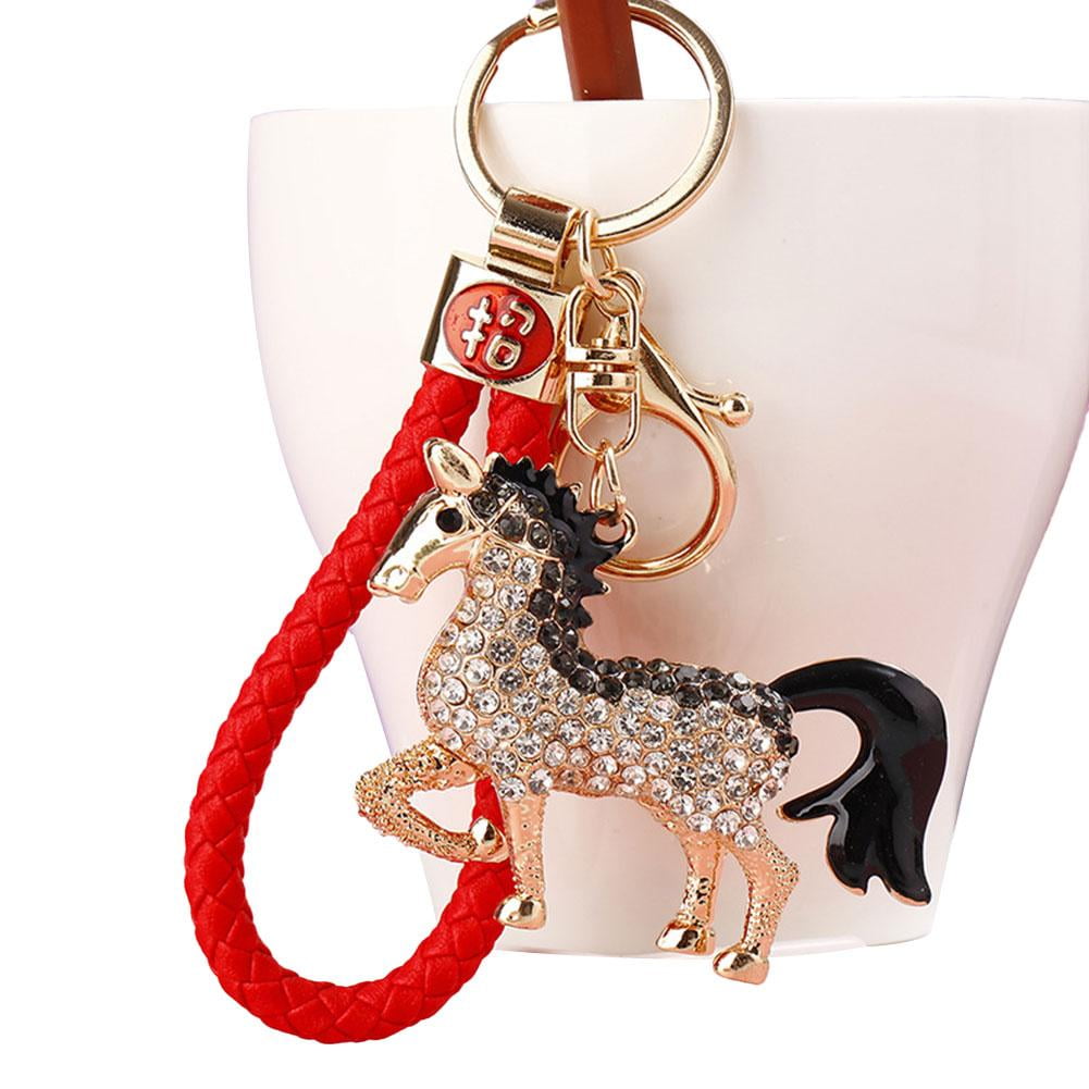 2026 Horse Keychain Chinese New Year Horse Year Keychain Sparkling ...