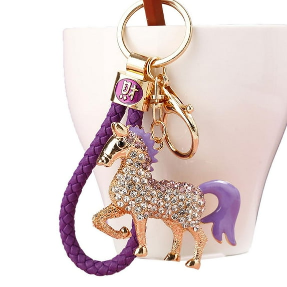 2026 Horse Keychain Chinese New Year Horse Year Keychain Sparkling ...