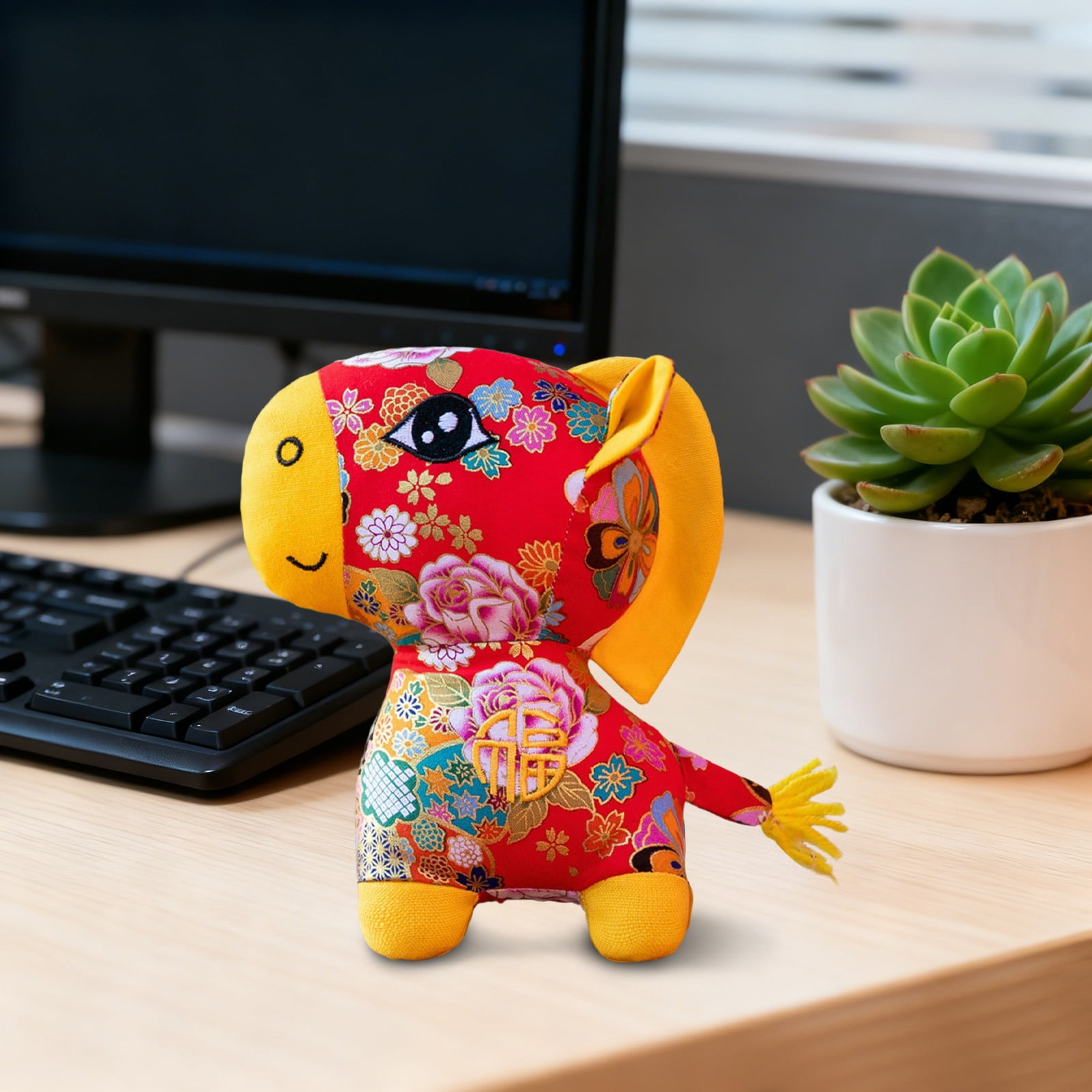 2026 Horse Year Mascot Plush Doll Cartoon Lucky Chinese Zodiac Pony ...