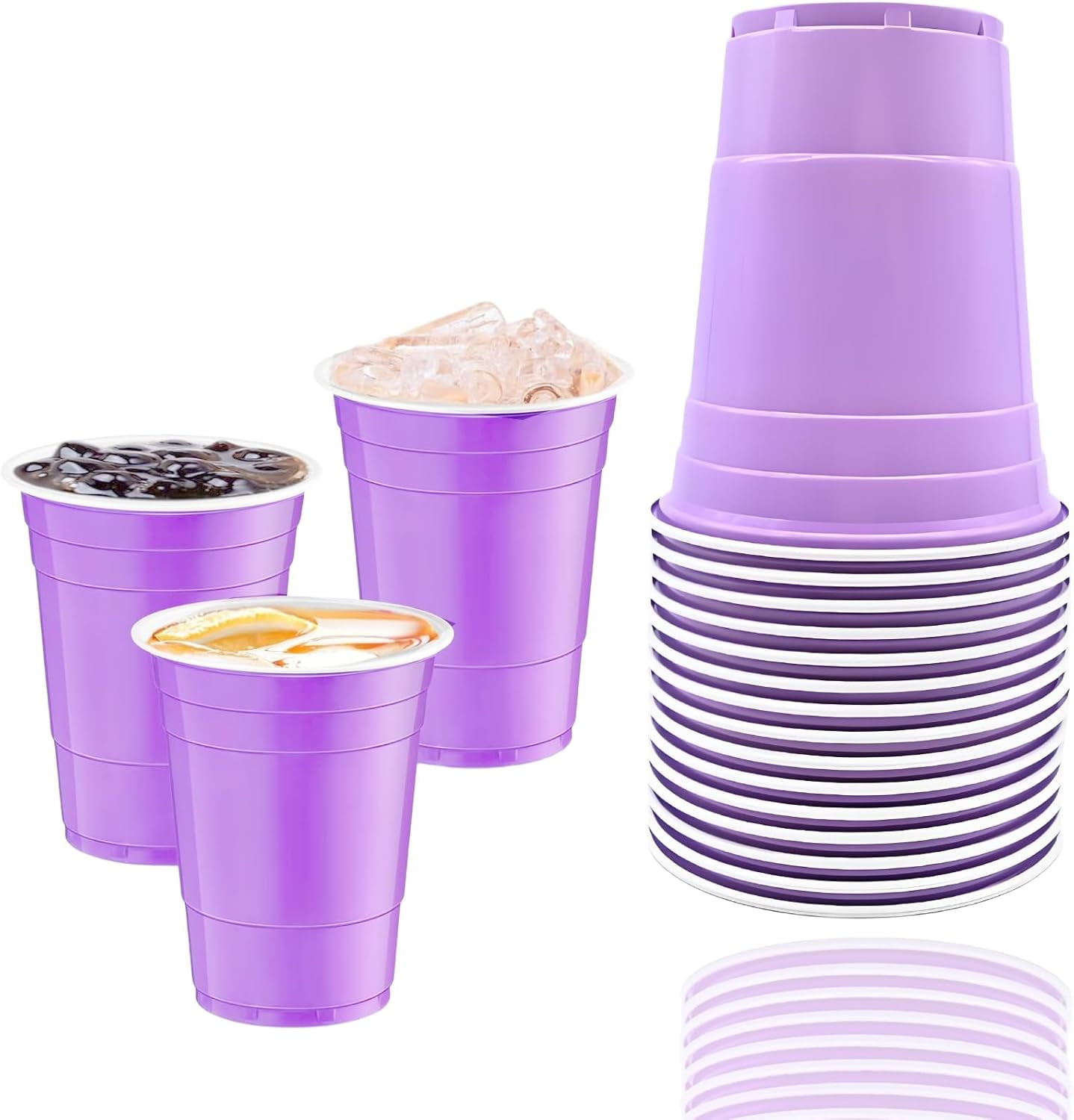2026 Hot Sale 30 P cs 16 oz Disposable Plastic Cups Bulk for Graduation ...