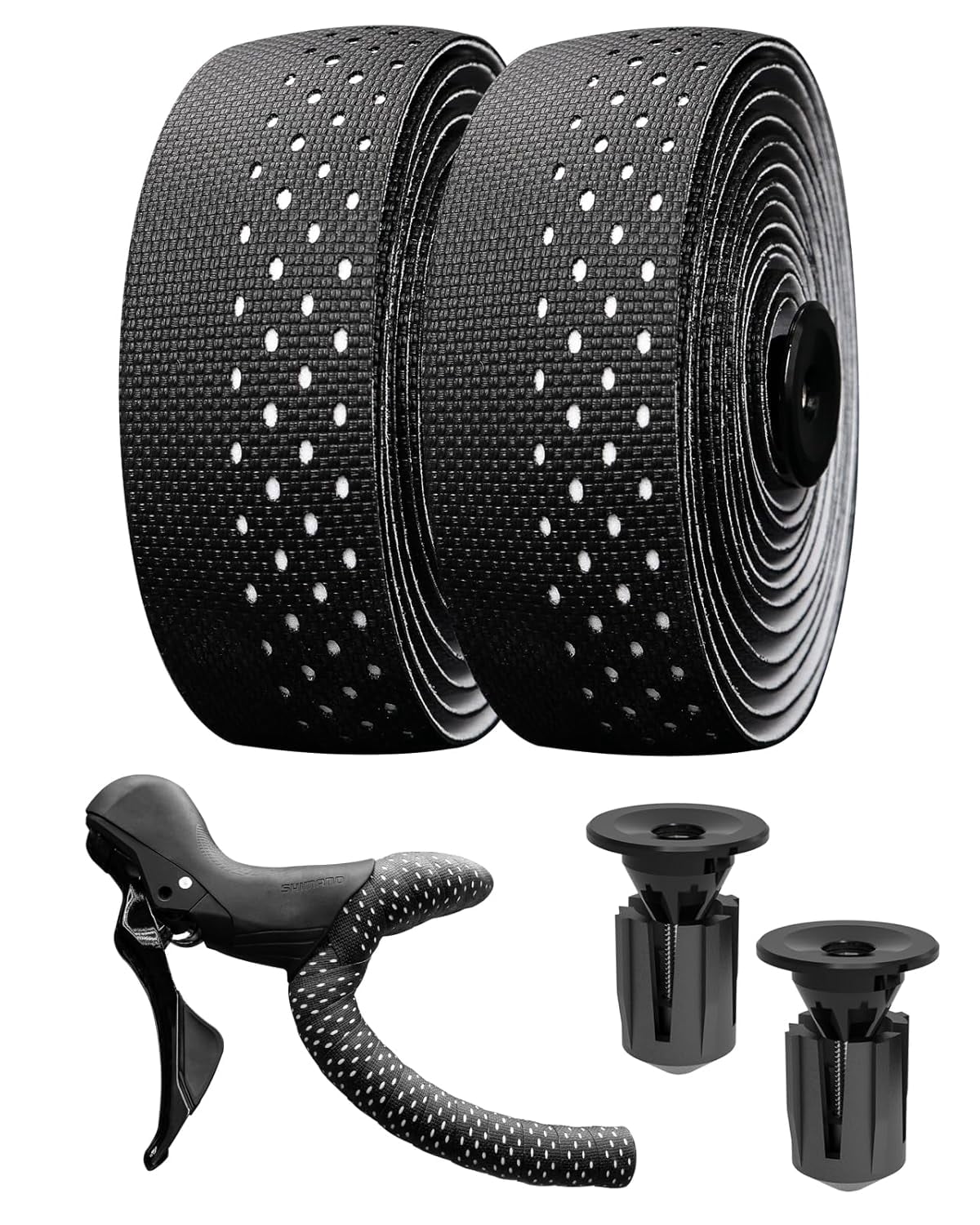 2026 Hot Sale Black Road Bike Handlebar Tape, EVA with Silicone Surface ...