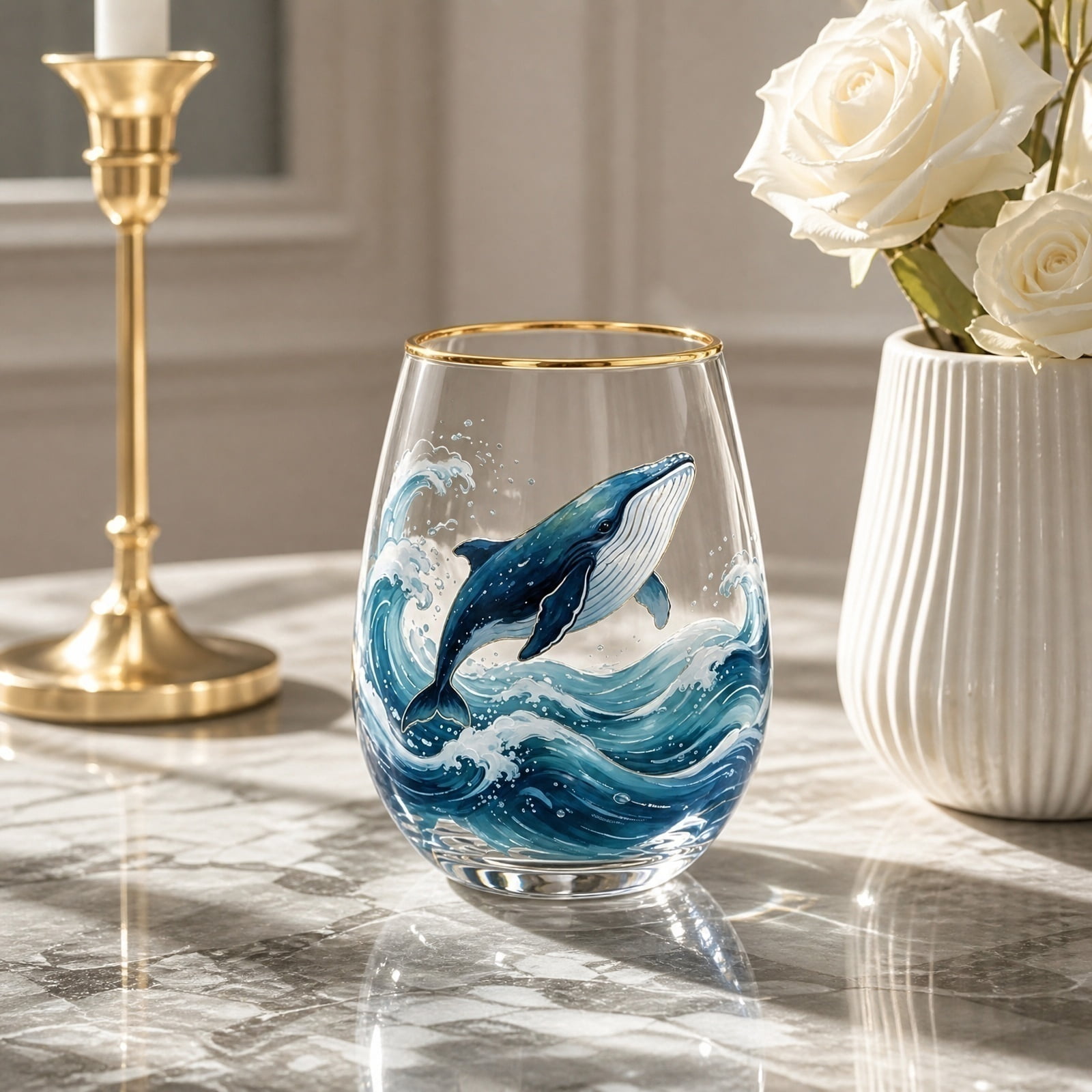 2026 Hummingbird Morning Bliss Glass Tea Cup, Embossed Floral ...