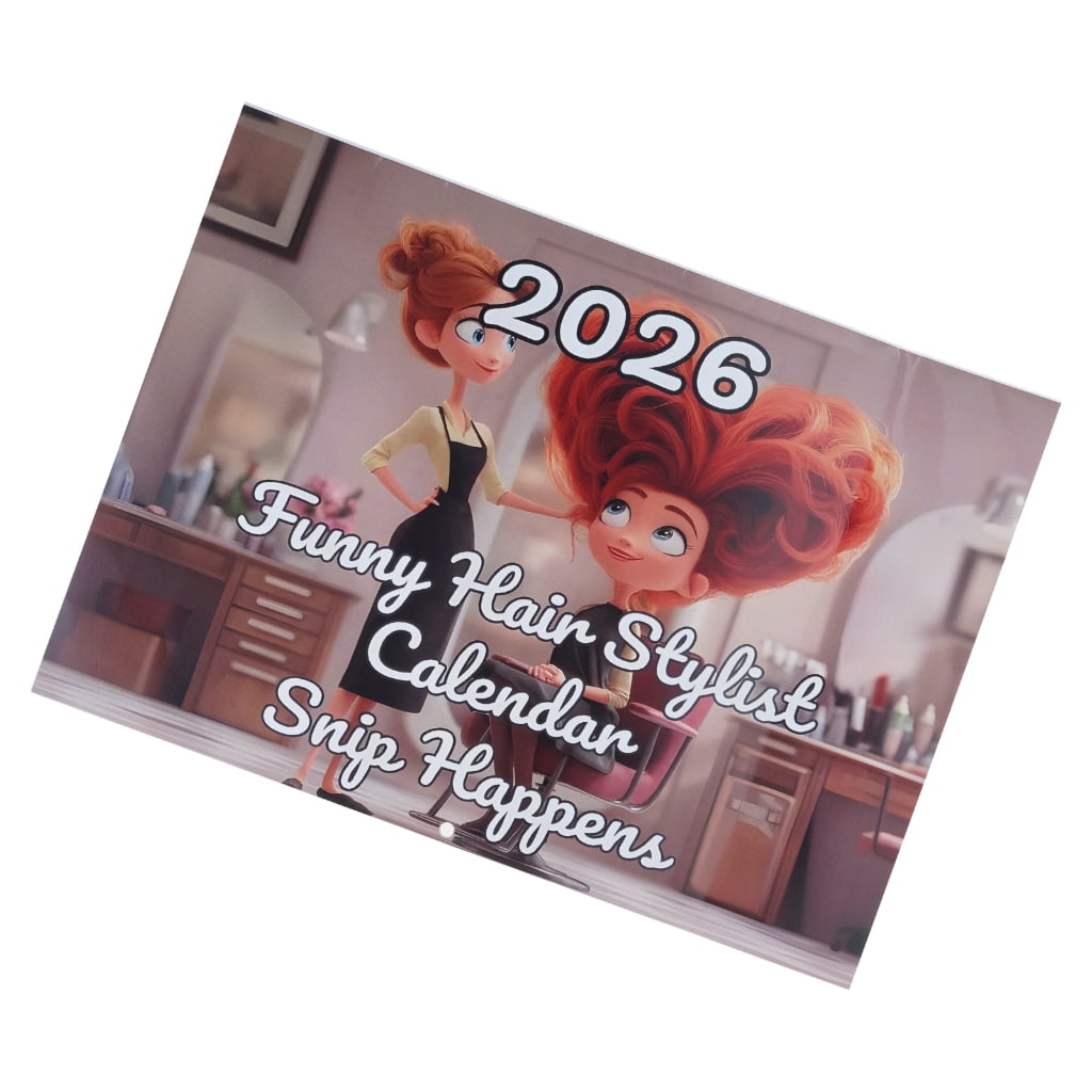 2026 Humorous Cartoons Calendar Twin Coil Binding Wall Mounted Monthly ...