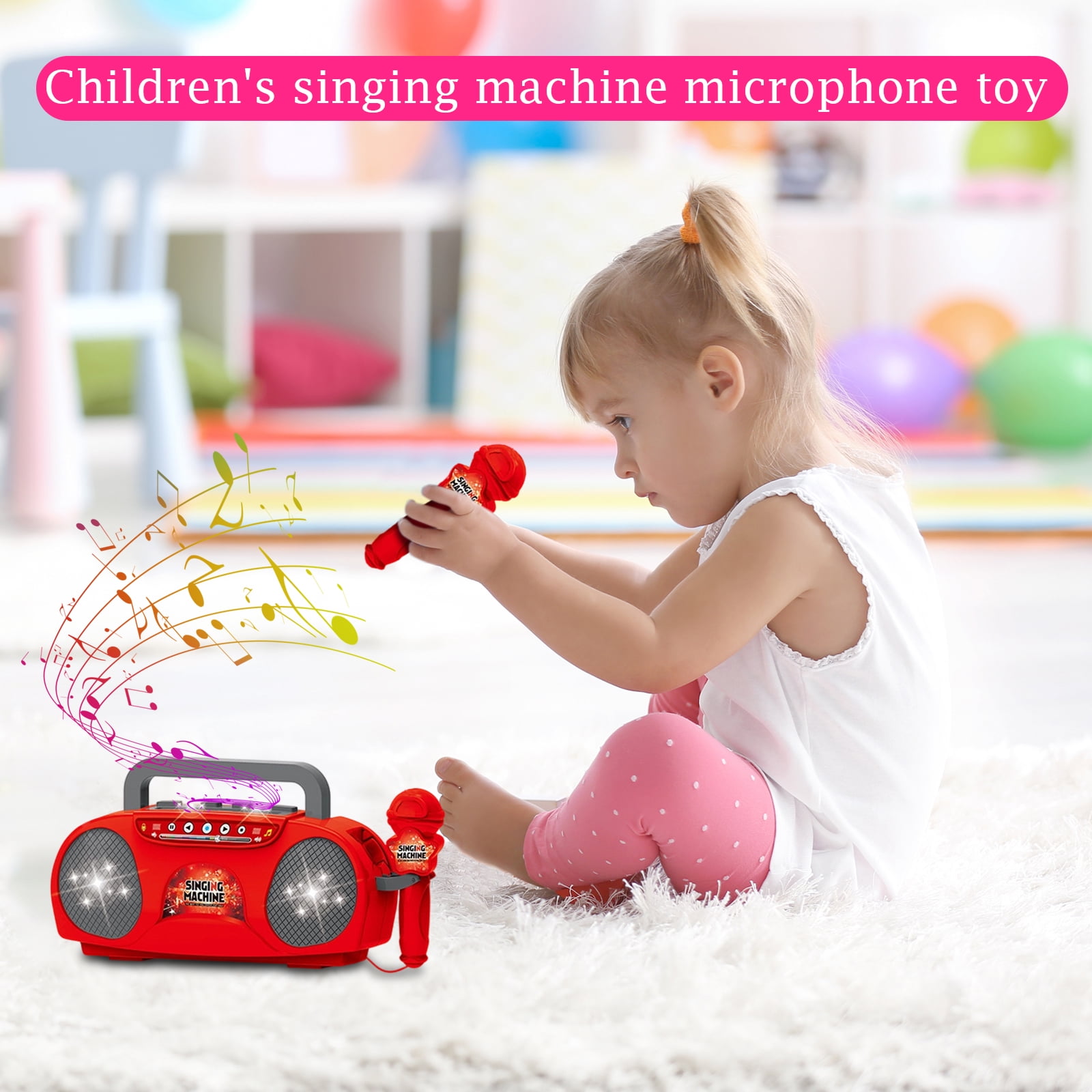 2026 Karaoke Machine for Kids,Kids Machine Toy With Microphone,Light Up ...