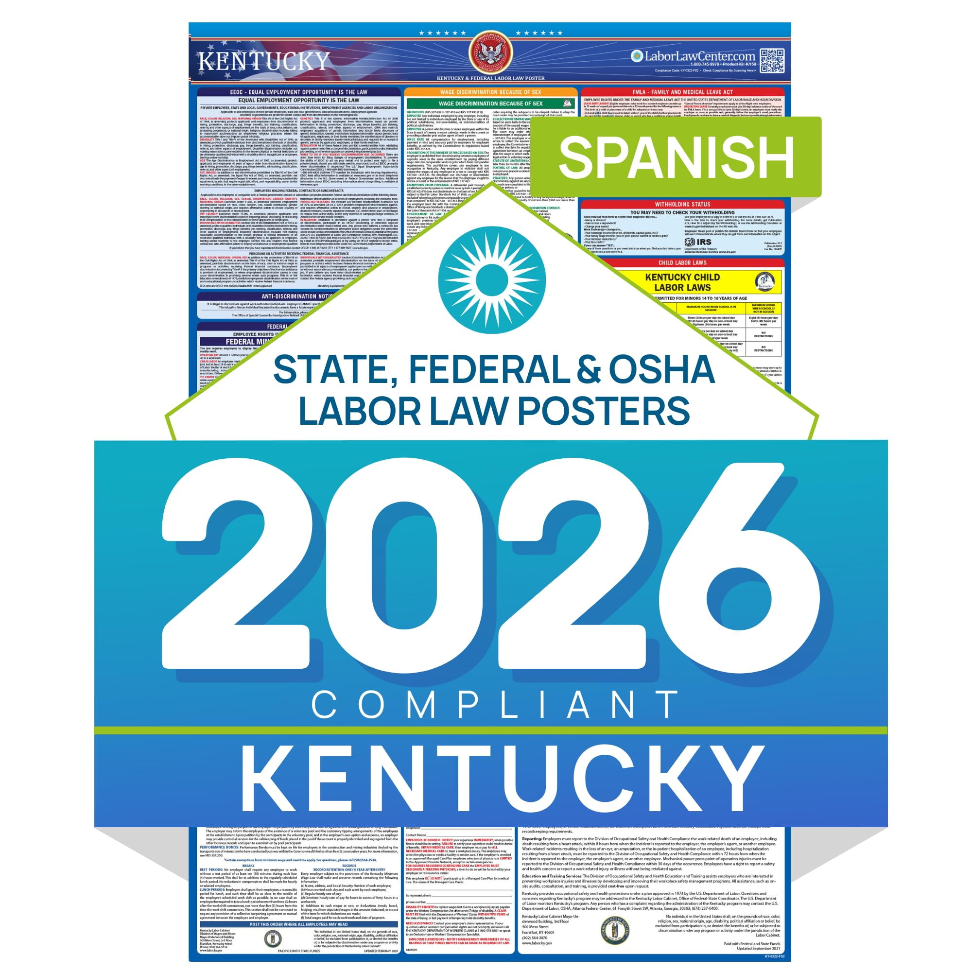 2026 Kentucky Labor Law Poster – State & Federal Compliance in Spanish ...
