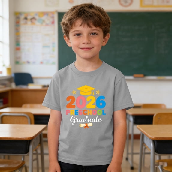 2026 Kindergarten Graduation Shirt for Boys, Preschool Graduate T-Shirt ...