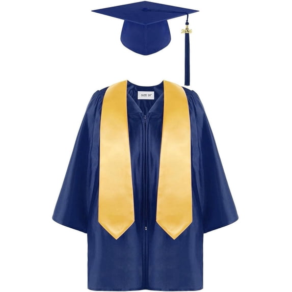 2026 Kindergarten & Preschool Shiny Graduation Gown Set – Unisex ...
