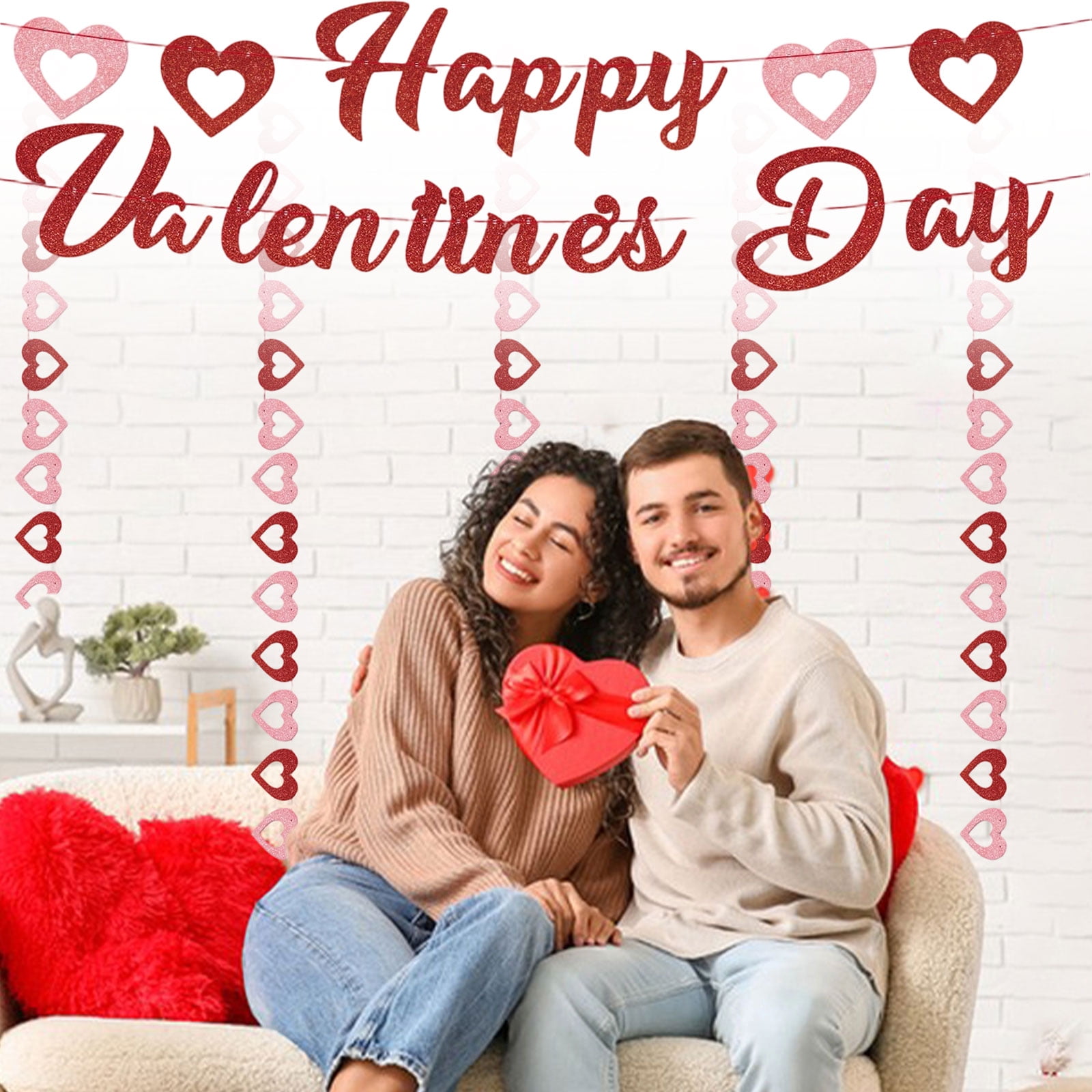 2026 Kissing Booth Banner Valentine's DayValentine's Day Garland ...