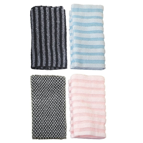 2026 Kitchen Clearance RUIQPGRT 4Pack Exfoliating Shower Towel 2026 New ...