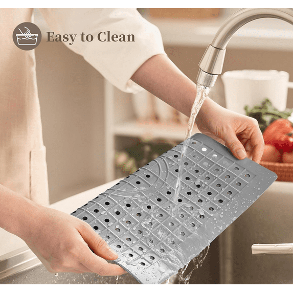 2026 Kitchen Sink Mat, 12" x 10" Rectangular Sink Protector Pad, Fast ...