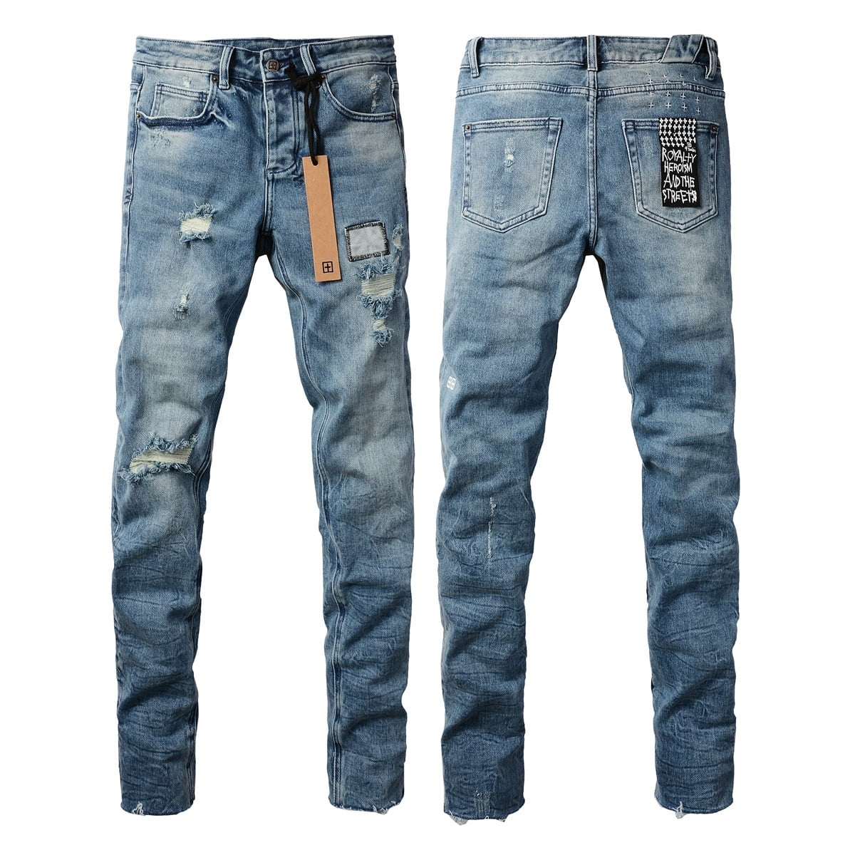2026 Ksubis Jeans brand Jeans Men's Jeans Casual Comfort Holes ...