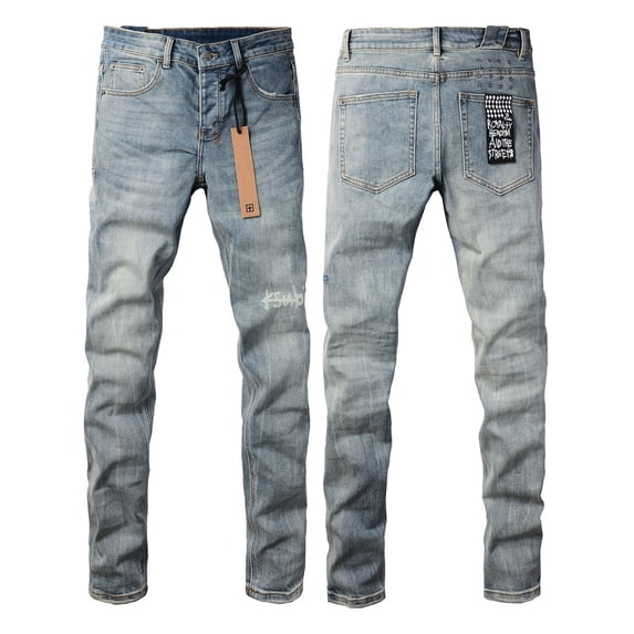 2026 Ksubis Jeans brand Jeans Men's Jeans Casual Comfort Holes ...