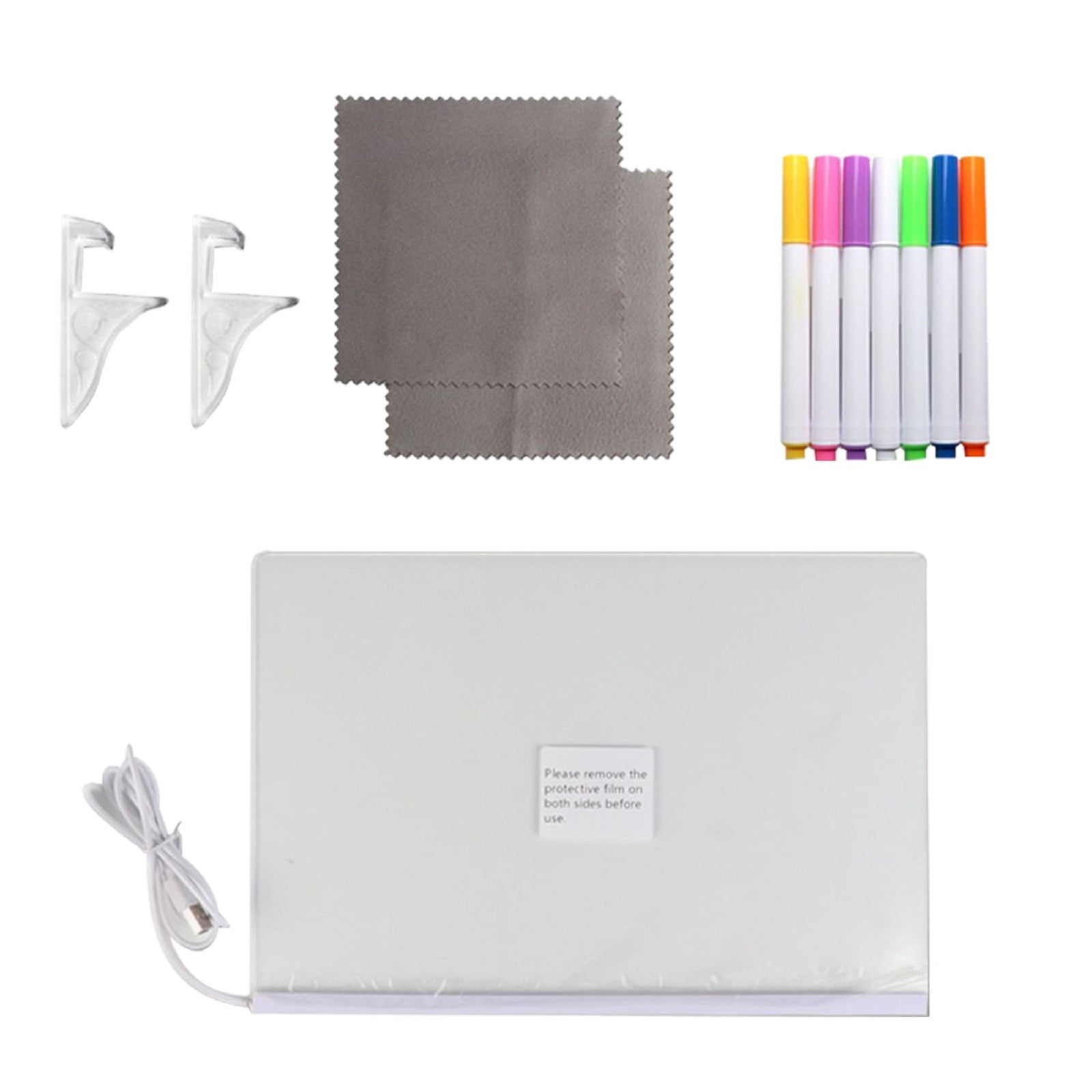 2026 LED Acrylic Dry Erase Board with Colors, Light Up Message Board ...