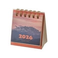2026 Landscape Mini Desk Calendar: Paper-made, Portable with Global ...