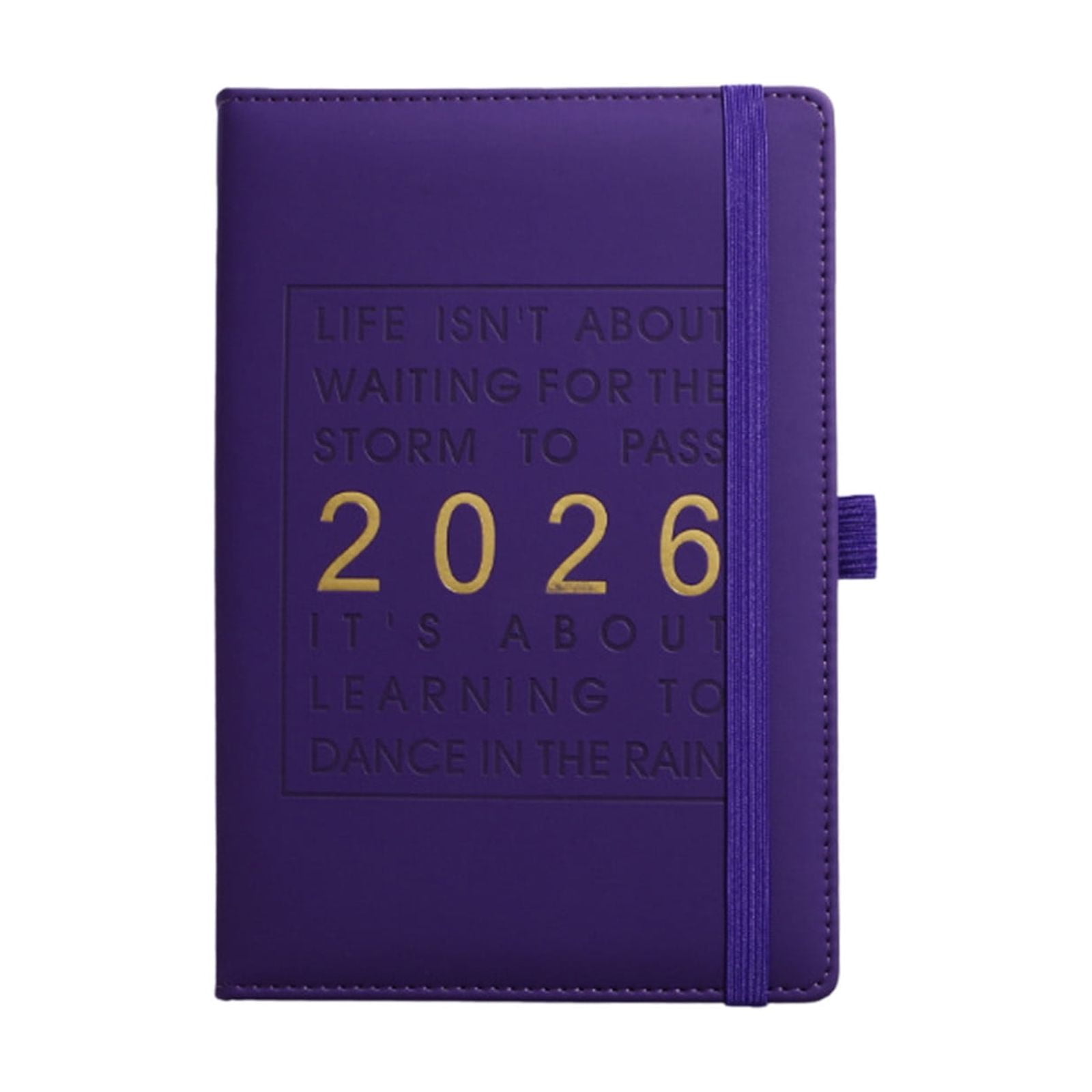 Purple Daily Planner 2026 Large Agenda Notebook 365 Day Schedule ...