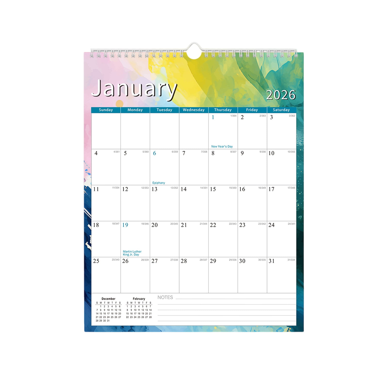 2026 Large Wall Calendar 12x17 Inches, 12 Month Thick Paper Planner ...