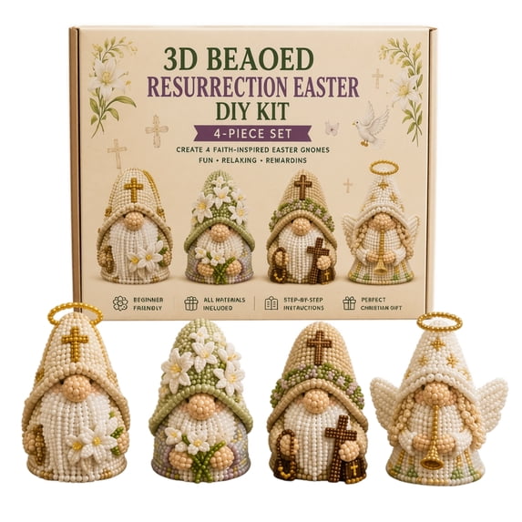 2026 Limited Edition 3D Beaded Gnome DIY Kit, 4 Gnome Designs 3D Beaded ...