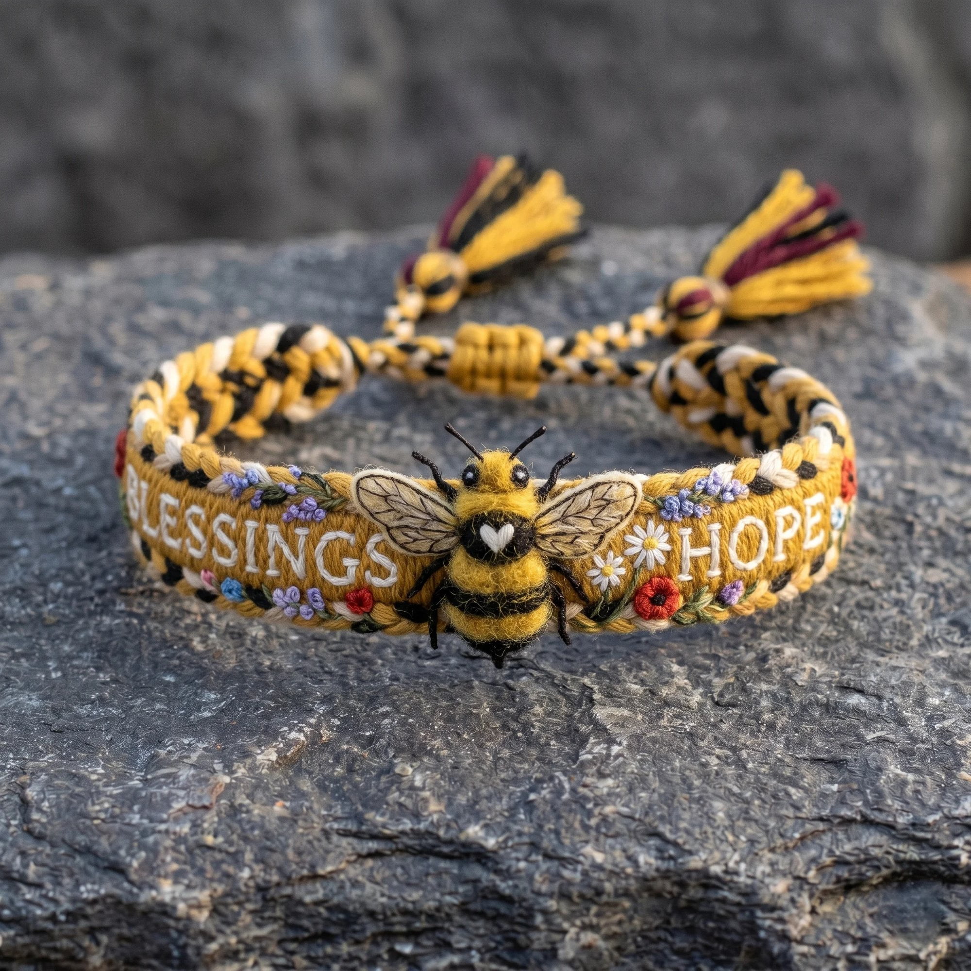 2026 Limited Edition Honey Bee Woven Bracelet – Blessings & Hope ...