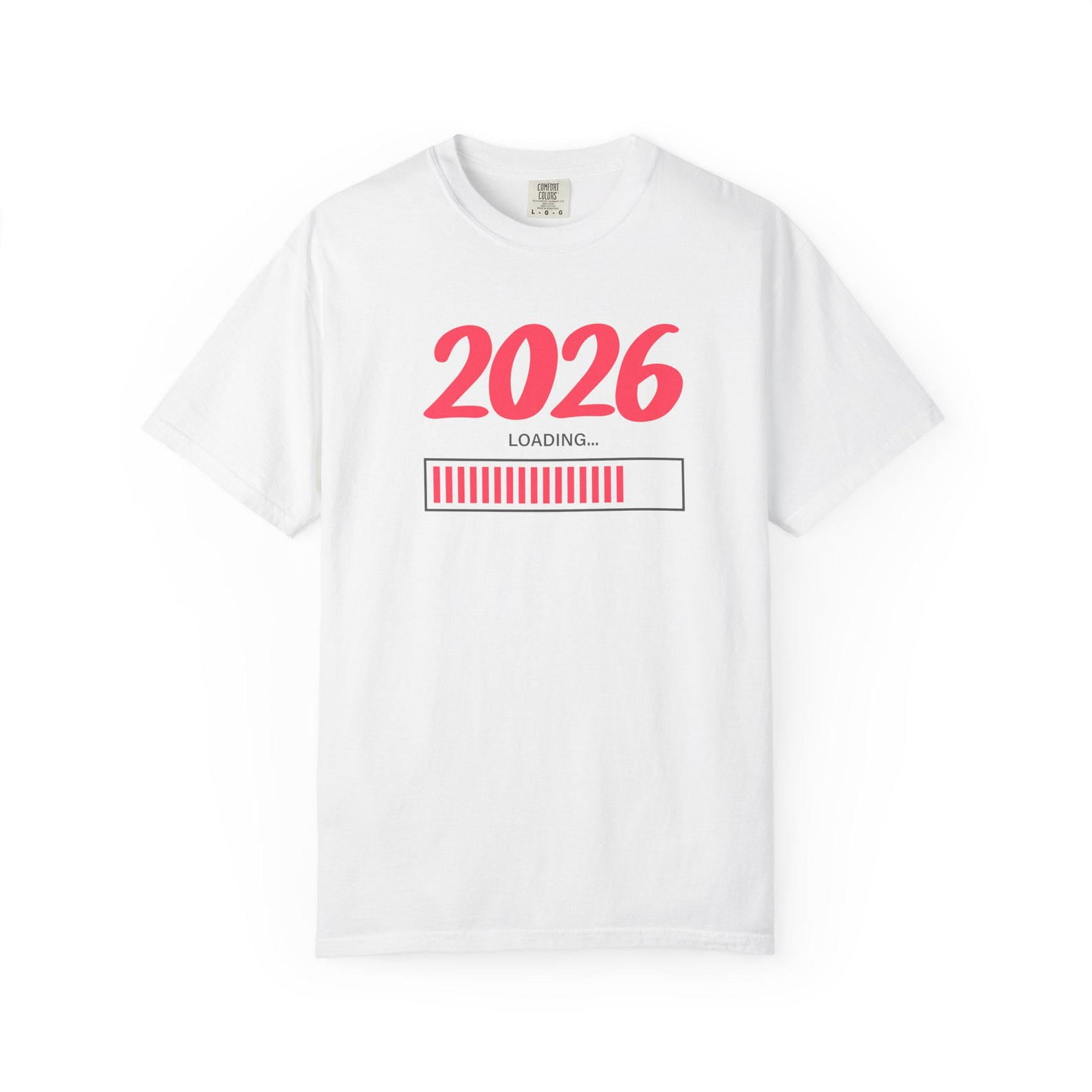 2026 Loading Bar Tee, New Year Countdown Graphic, Minimalist Future ...