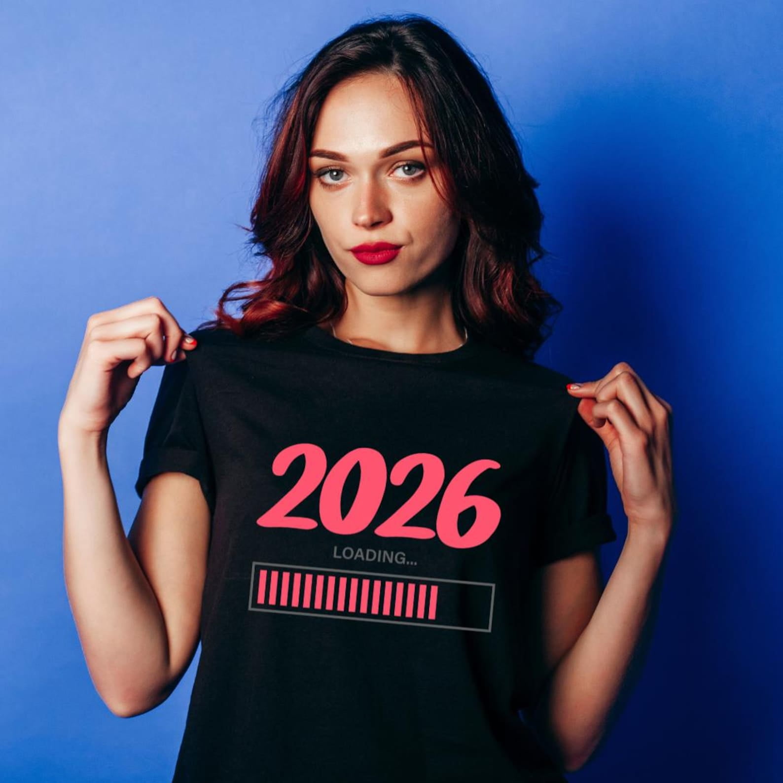 2026 Loading Progress Bar Tee New Year Graphic Shirt Future Year ...