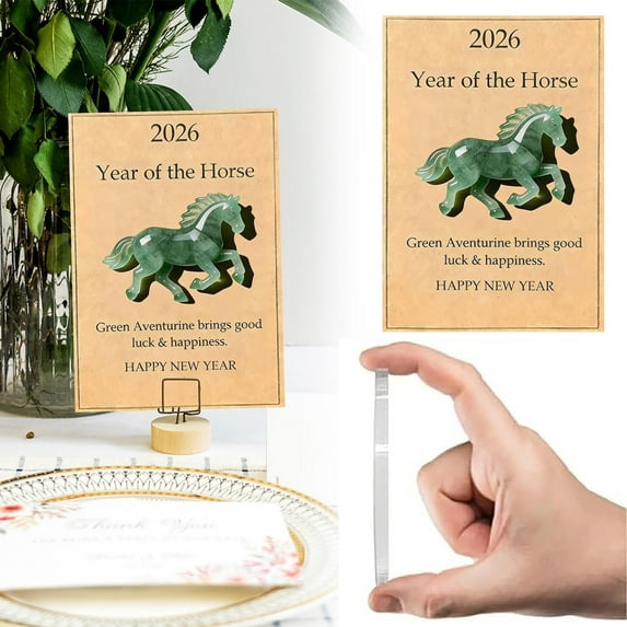 2026 Lucky Crystal Horse — A Symbol of Strength & New Beginnings, Clear ...