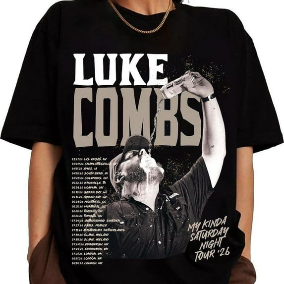 2026 Luke Combs My Kinda Saturday Night Tour Shirt, Luke Combs Tour ...