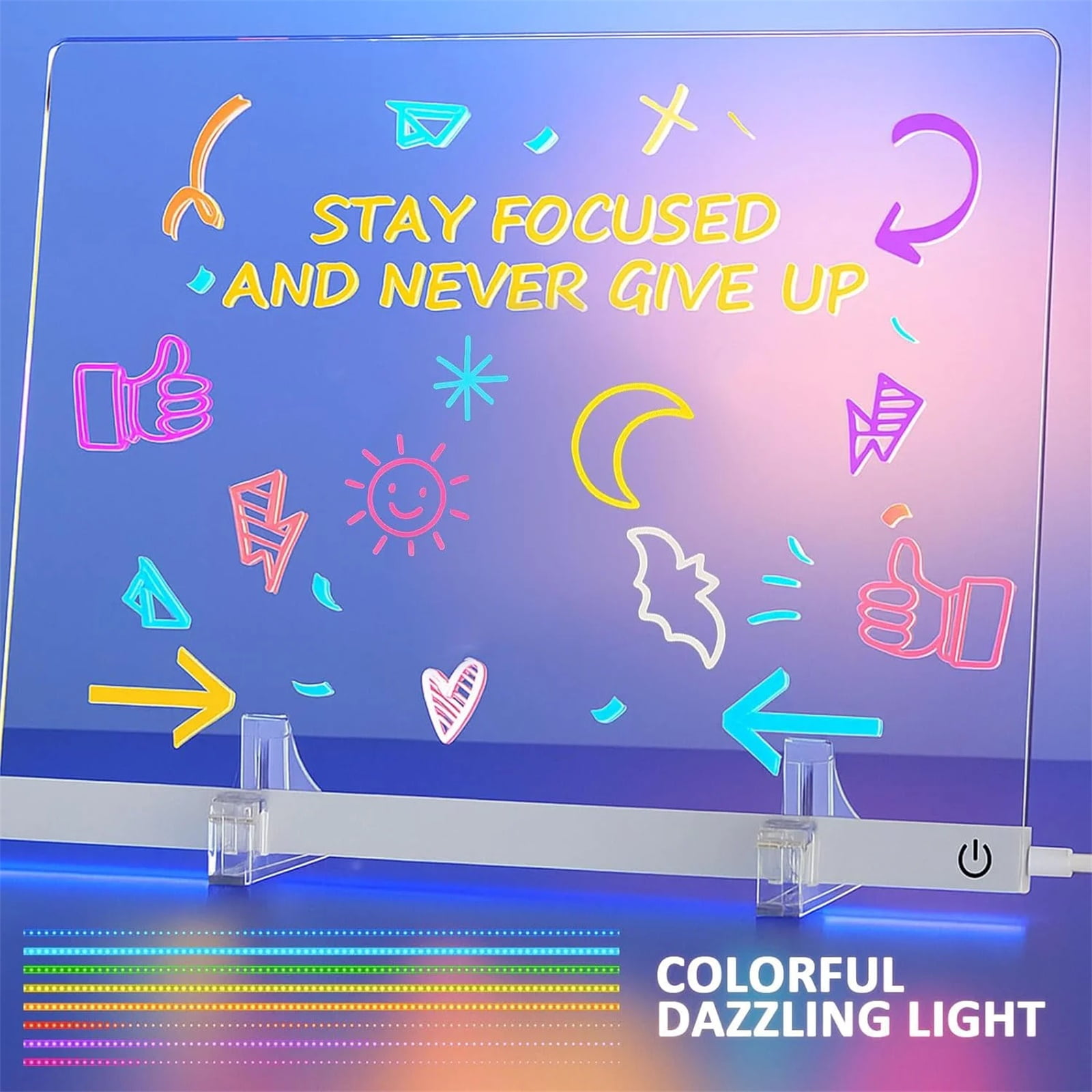 2026 LumiLite LED Doodle Board - 7 Color Pens, 11.8*7.8in Erasable ...