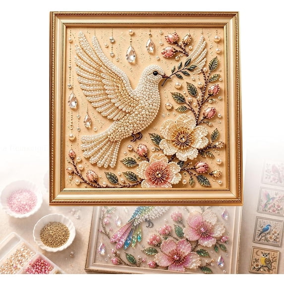 2026 Luxury Bird Pearl Art DIY Kit, Exclusive DIY Bird Pearl Art ...