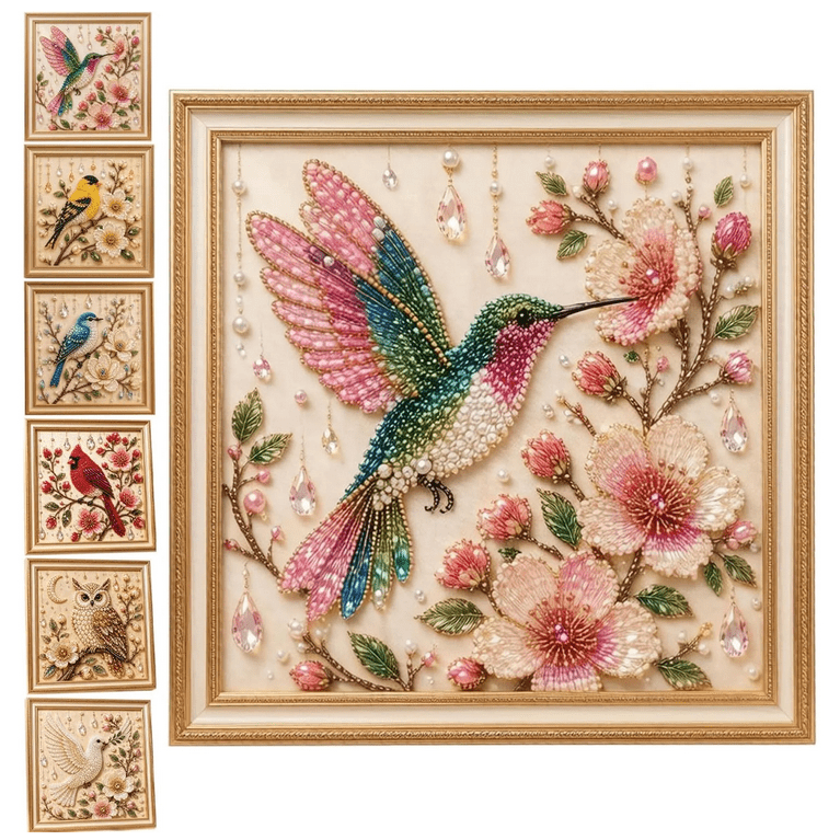 2026 Luxury Bird Pearl Art DIY Kit, Exclusive DIY Bird Pearl Art ...