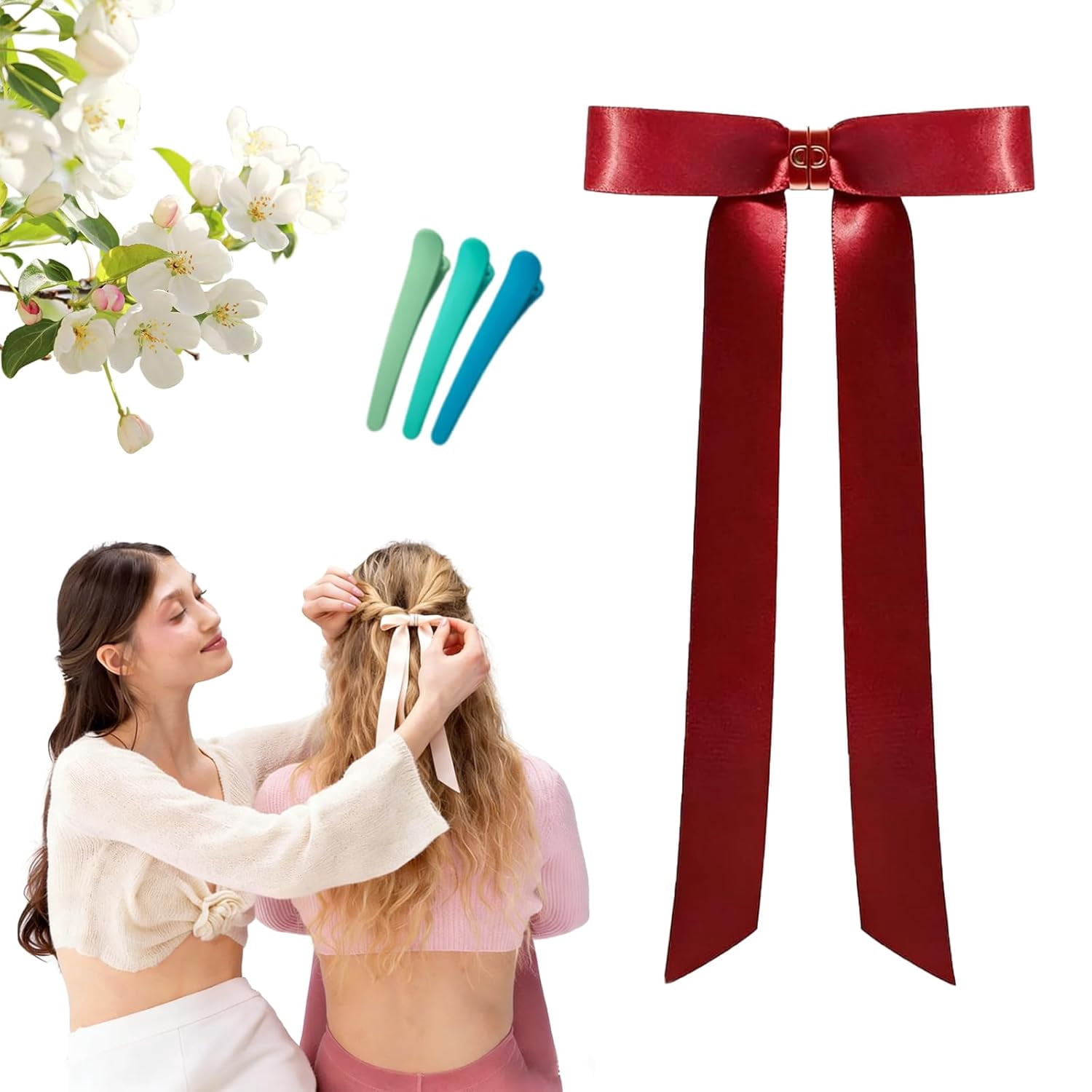 2026 Magnetic Bow Hair Clip - Magnetic Bow Clip, Strong Hold No-Slip ...