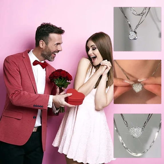 2026 Magnetic Patchwork Necklace Magnetic Buckle Necklace For Women's ...