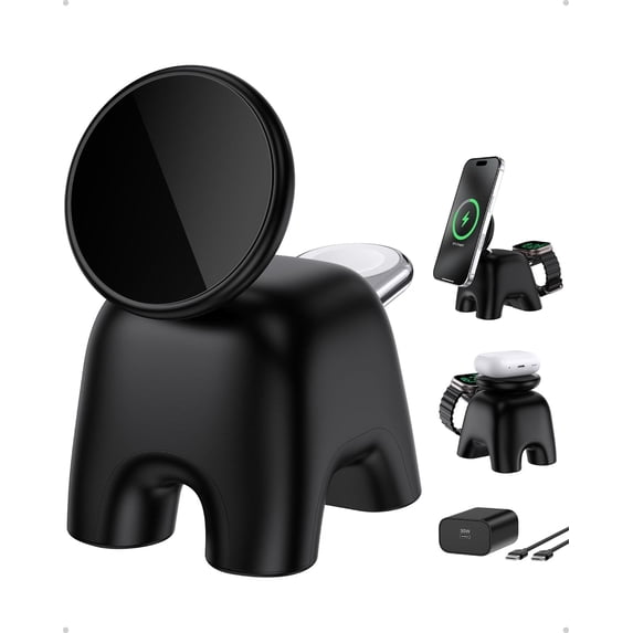 2026 Magnetic Wireless Charging Station, 15W Ultra-Fast Charger Stand ...