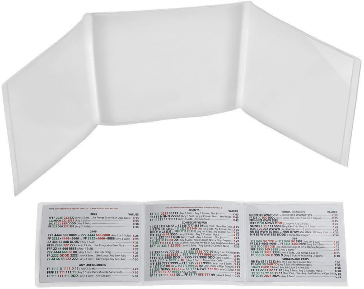 2026 Mahjong Card Sleeve, 1PCS Mahjong Card Protector Cover Clear ...