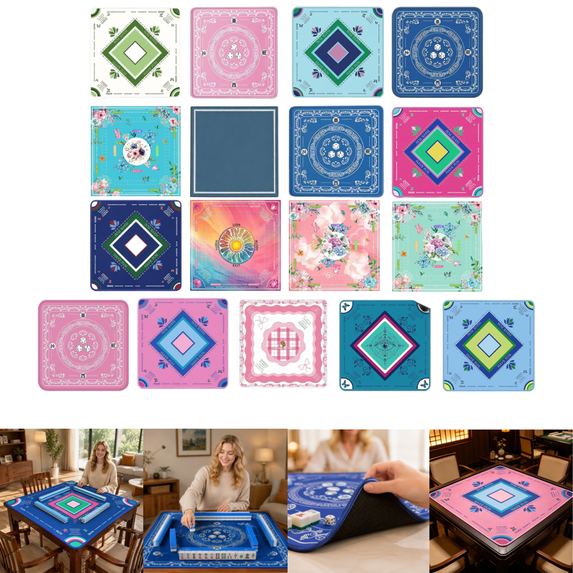 2026 Mahjong Mat for Table 31.5 * 31.5In Noise Reduction Non Slip ...