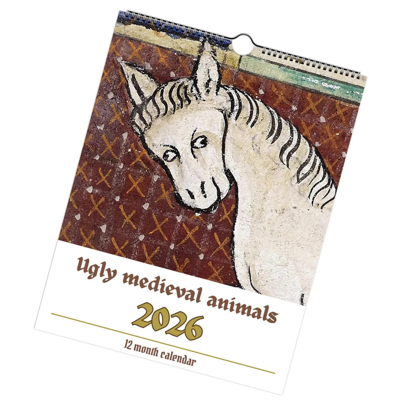 2026 Medieval Wall Calendar 12 Month Runs Jan to Dec Twin-Coil Binding ...