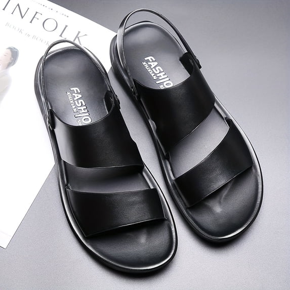 2026 Men'S Wide Comfort Slides - Ultra-Soft PU Non-Slip Bath Slippers ...