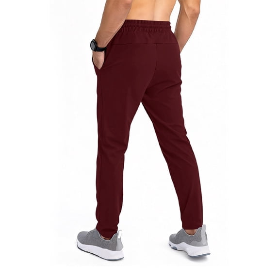 2026 Men's Athletic Pants with Zipper Pockets Lightweight Tapered ...