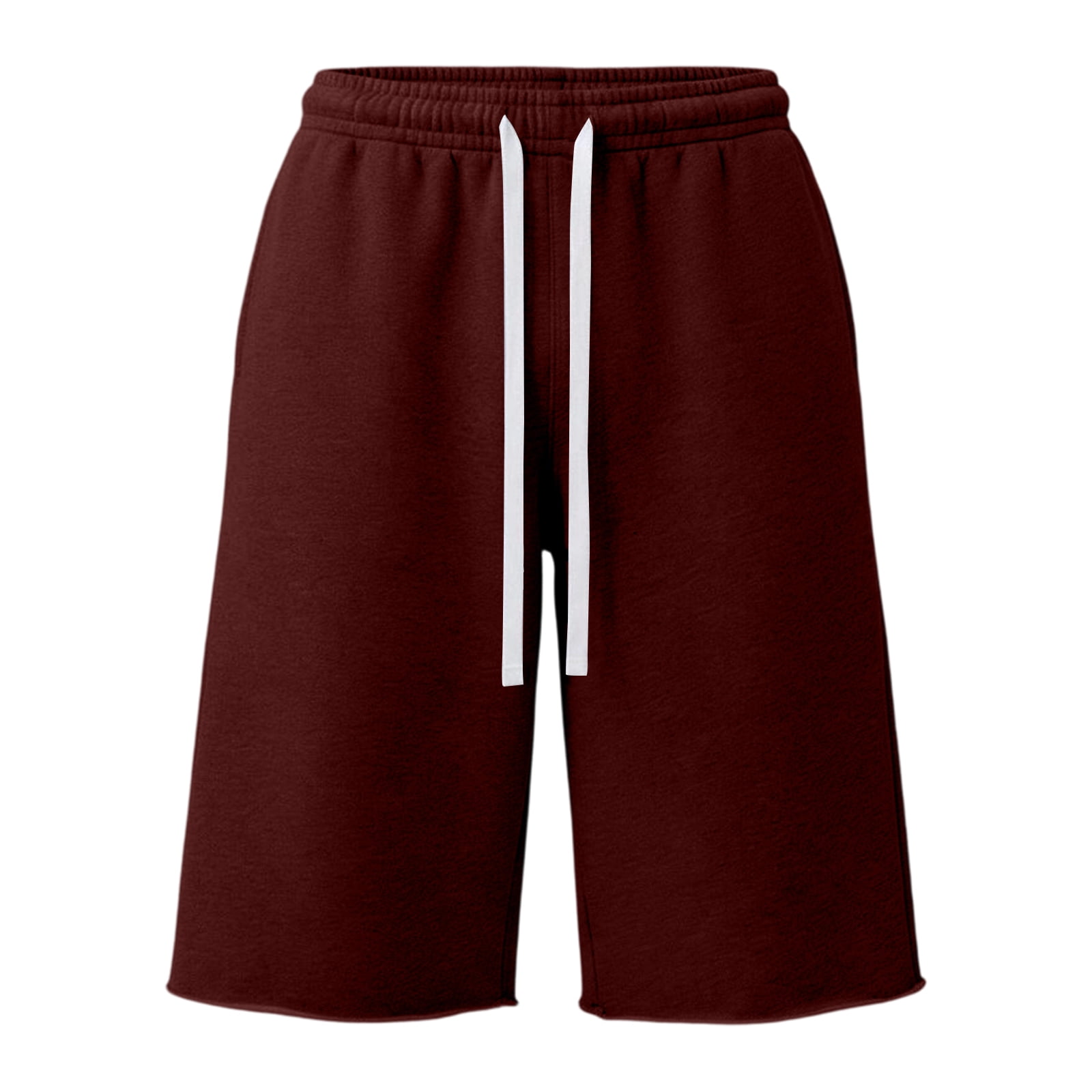 2026 Men's Baggy Sweat Shorts Lightweight Under Knee Casual Drawstring ...