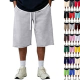 2026 Men's Baggy Sweat Shorts Lightweight Under Knee Casual Drawstring ...
