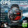 2026 Men's Outdoor Smartwatch, 6-Star GPS, 850mAh Battery, 1.7" Full ...