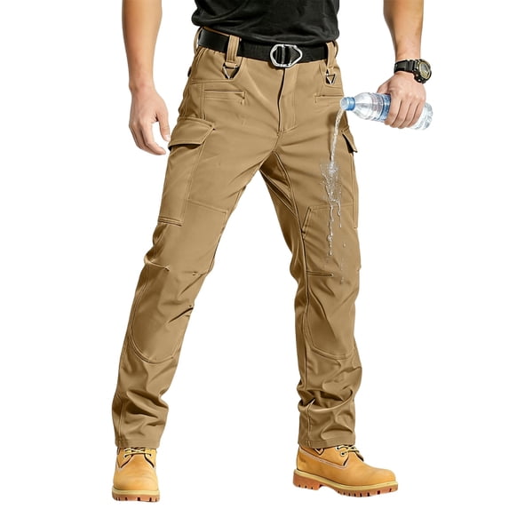 2026 Mens Cargo Pants Water Resistant Relaxed Fit Hiking Work Pants ...