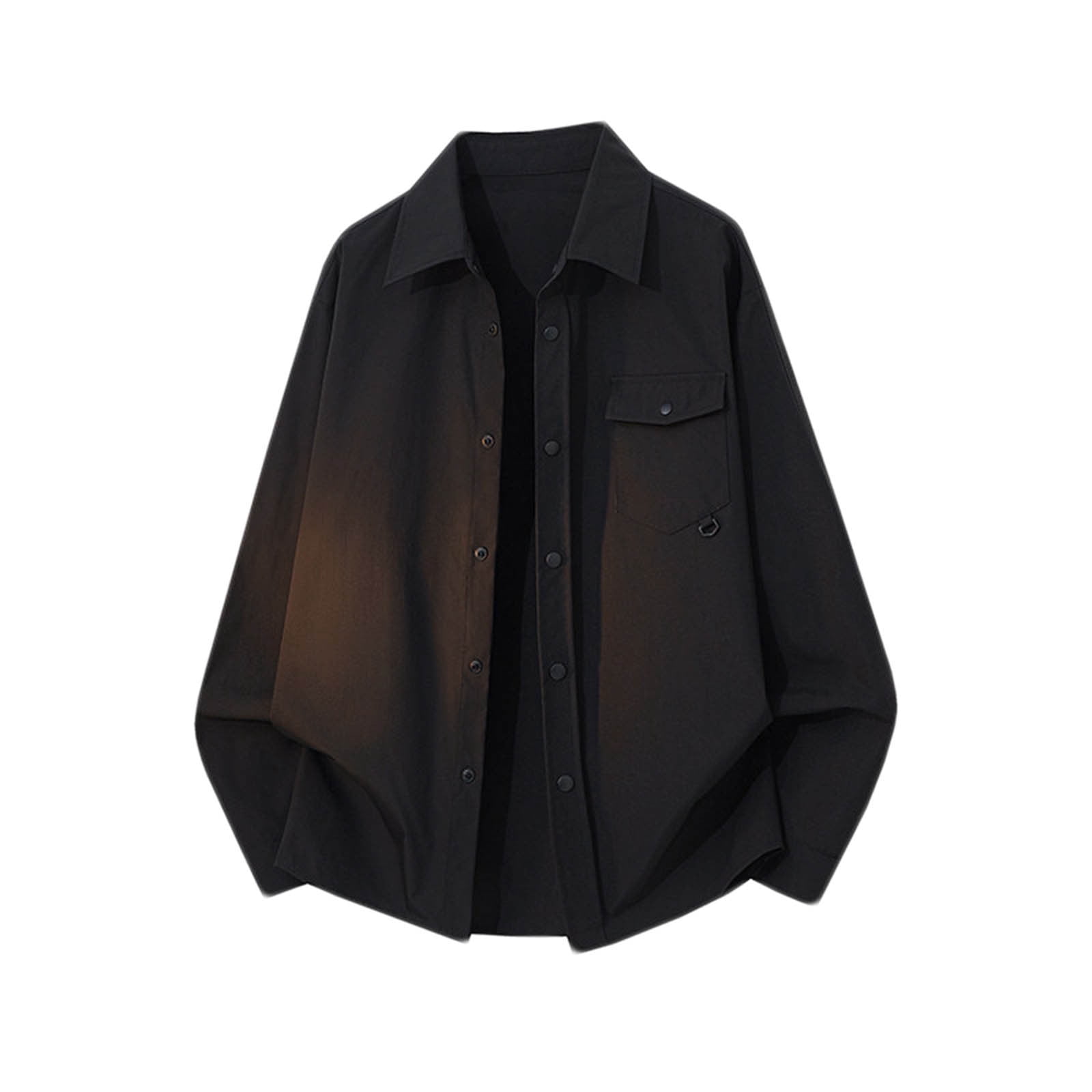 2026 Mens Plus Size Button Up Shirts Long Sleeve Casual Button Down ...