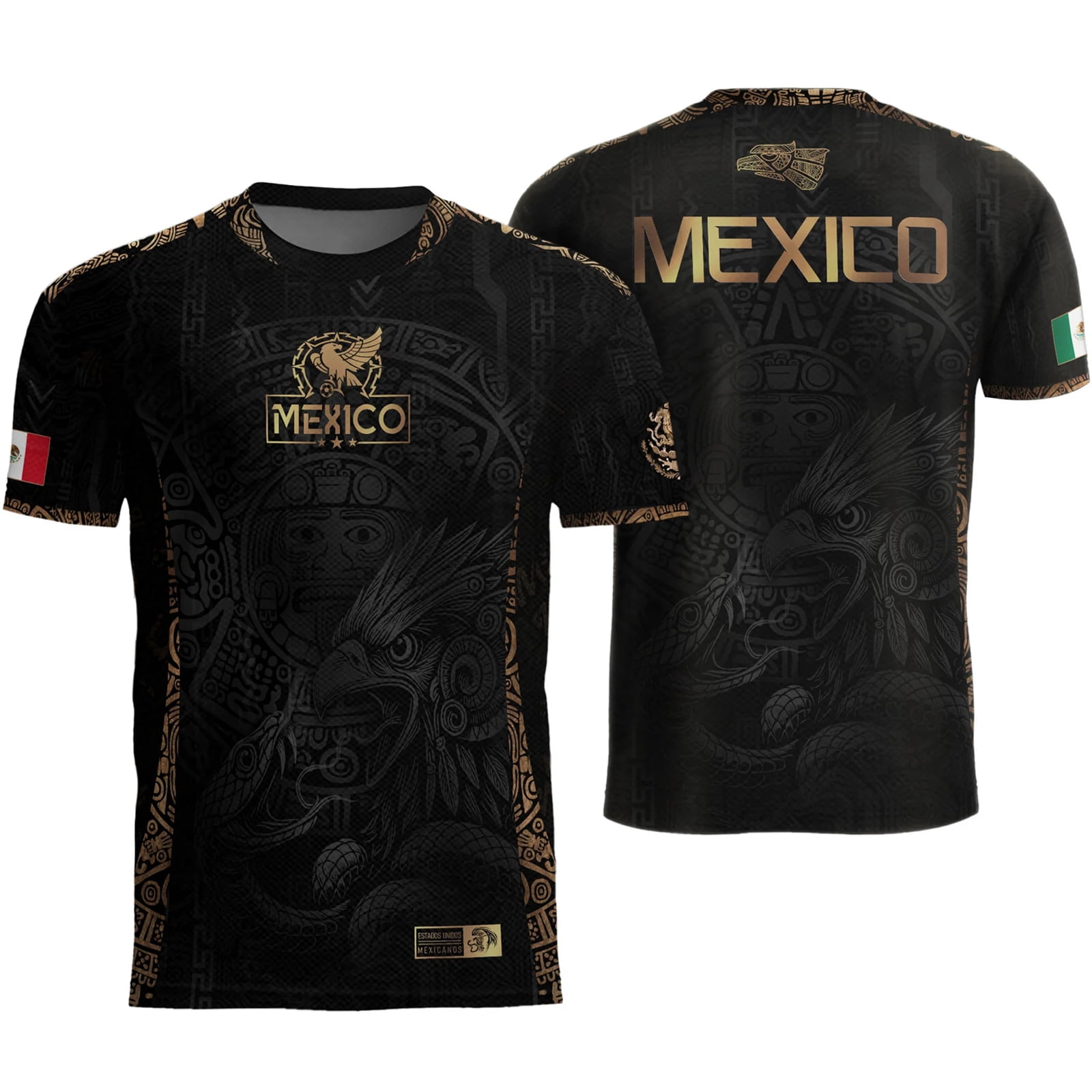 2026 Mexico Chichén Itzá Pyramid Graphic Soccer Jersey, Men’s V-Neck ...
