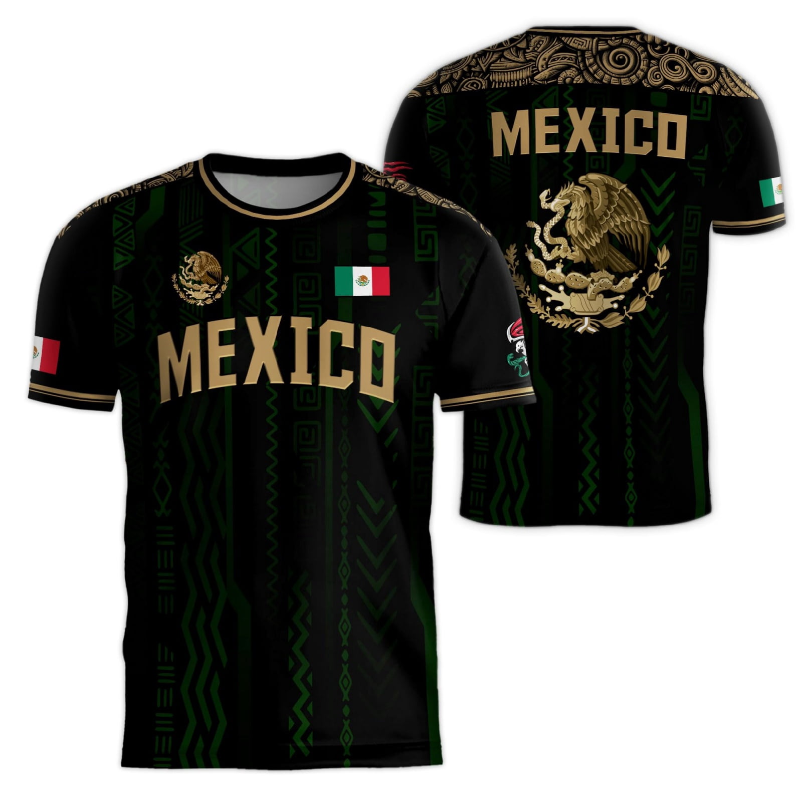 2026 Mexico Chichén Itzá Pyramid Graphic Soccer Jersey, Men’s V-Neck ...